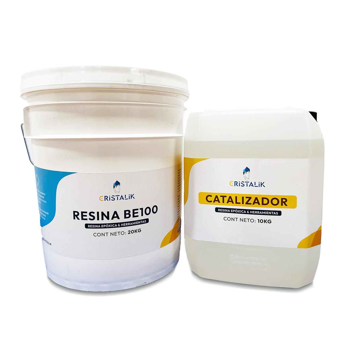 Resina epóxica BE100 20 KG + Catalizador 10 KG – Cristalik